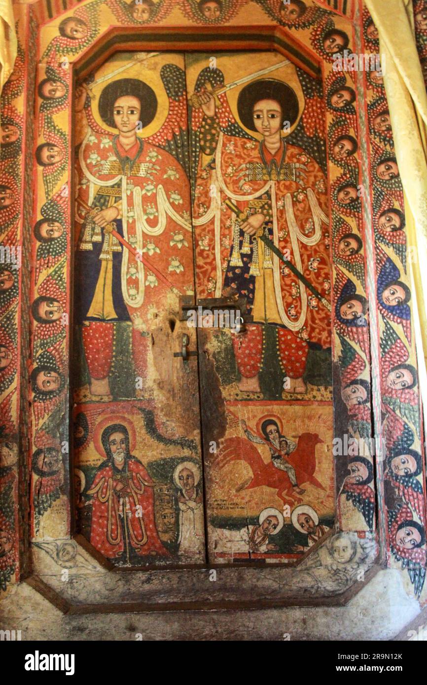 Ethiopia Lake Tana Zege Peninsula, Murals, in the Christian Church of ...