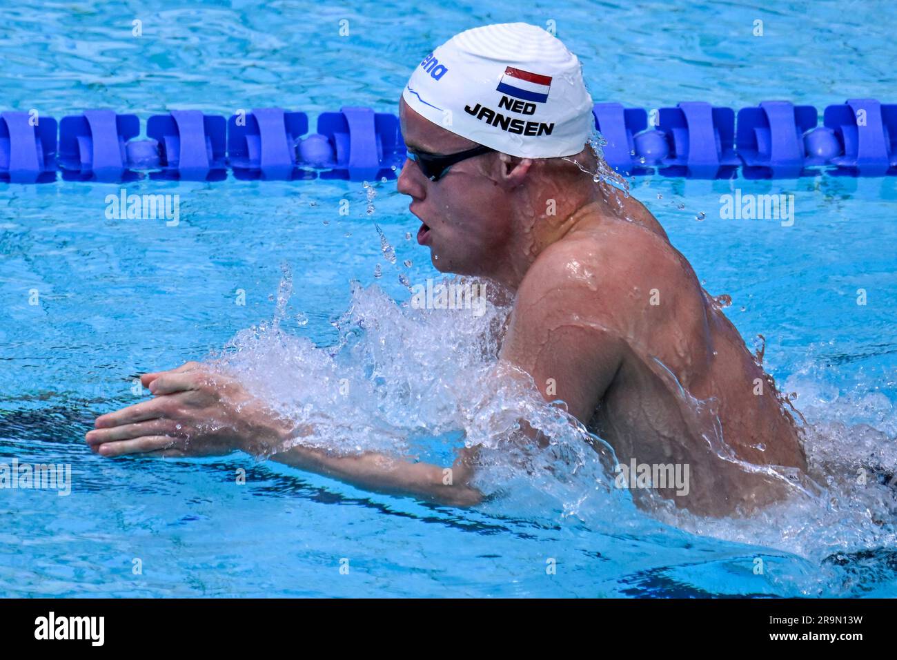 Thomas Jansen of the Netherlands competes in the 400m Individual Medley ...