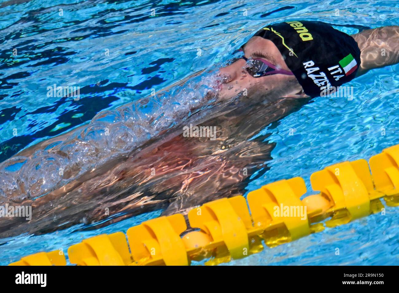 Alberto Razzetti of Italy competes in the 400m Individual Medley Men ...