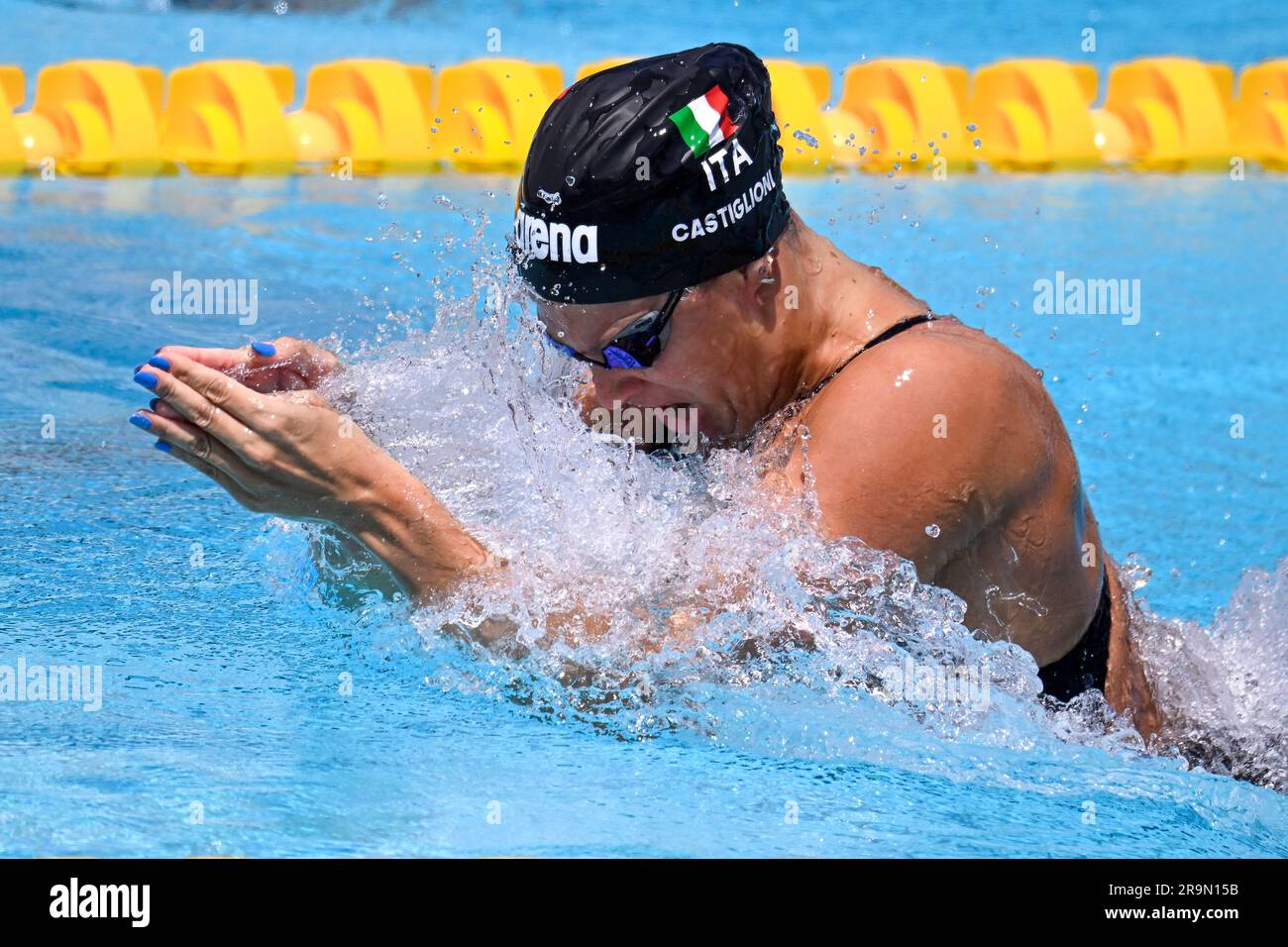 Arianna Castiglioni of Italy competes in the 50m Breaststroke Women ...