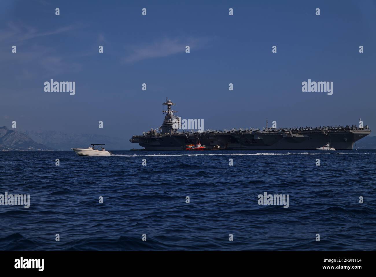 USS Gerald R. Ford lead ship of her class of United States Navy ...