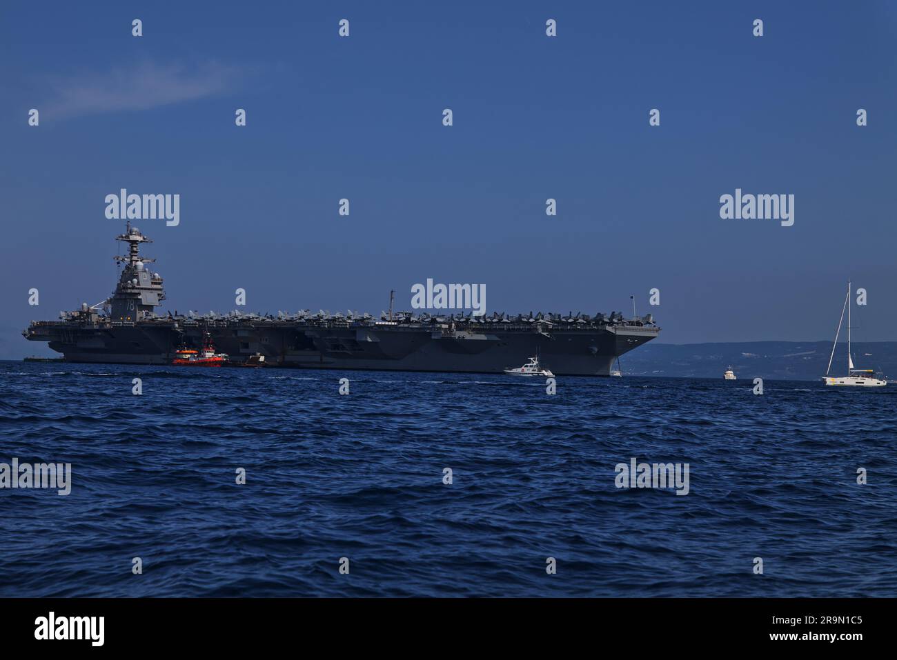 USS Gerald R. Ford lead ship of her class of United States Navy ...