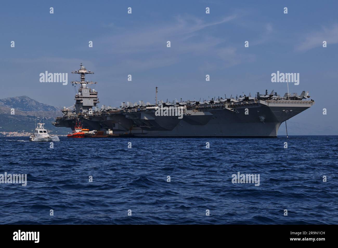 USS Gerald R. Ford lead ship of her class of United States Navy ...