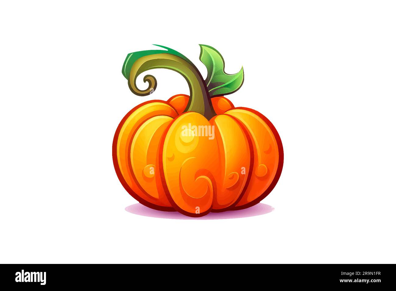 Autumn border pumpkins in Stock Vector Images - Alamy