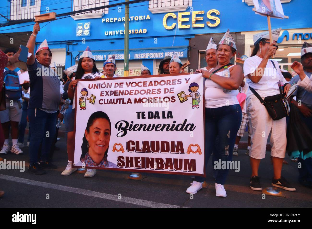 Non Exclusive: June 27, 2023 in Cuautla, Mexico: The pre-Candidate for ...