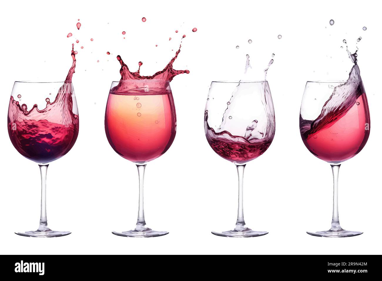 set glass vine in cartoon style for video game isolated on white ...