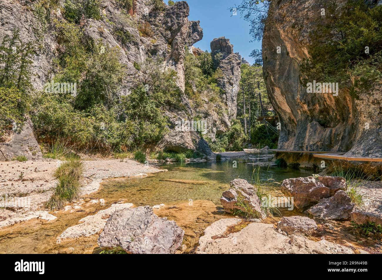Parrizal de Beceite is located at the headwaters of the Matarraña River ...