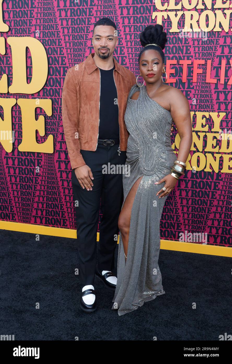 Los Angeles, California, USA. 27th June, 2023. Mark R. Wright, Teyonah ...