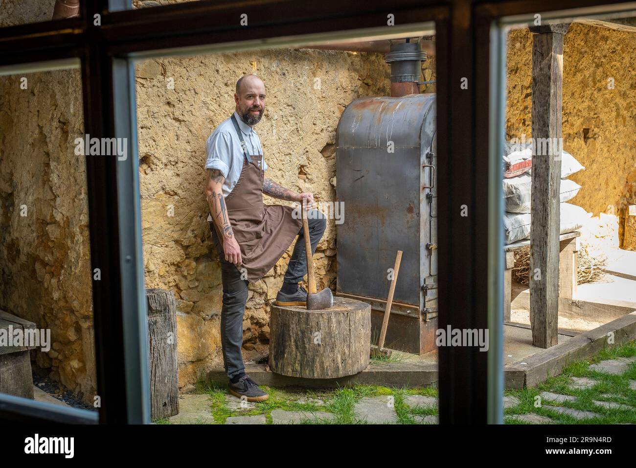 Edorta Lamo, Arrea Restaurant chef, subida al Fronton 46, Kanpezu ...