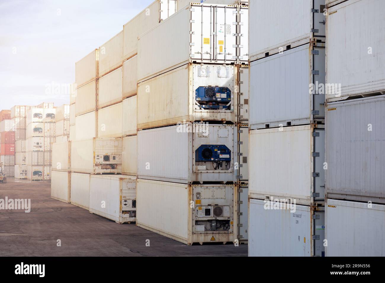 Refrigeration Container Commercial View Stock Photo - Alamy