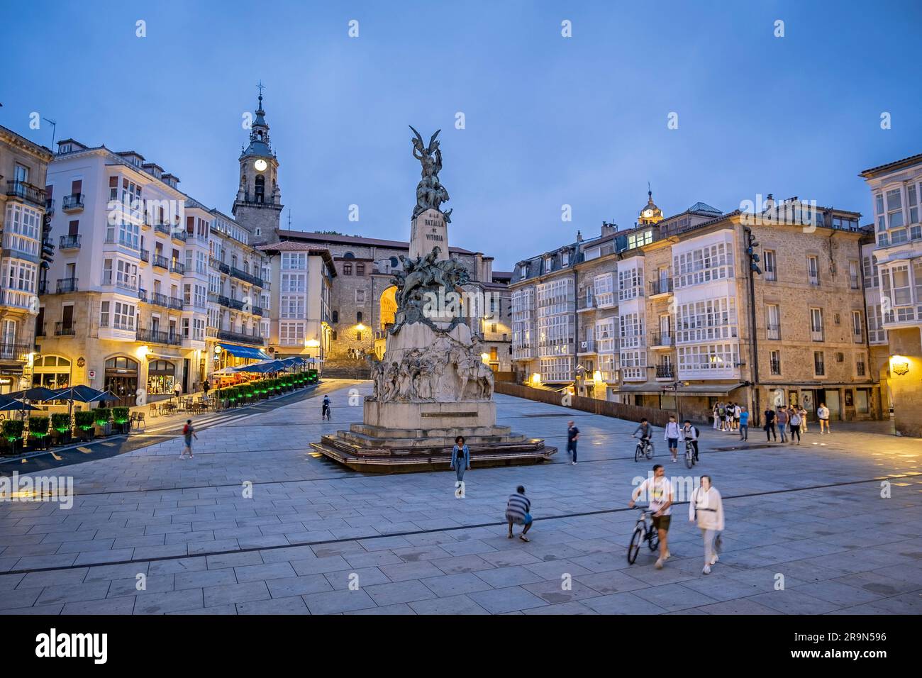 Plaza de la Virgen Blanca, Vitoria-Gasteiz, Alava, Basque Country ...