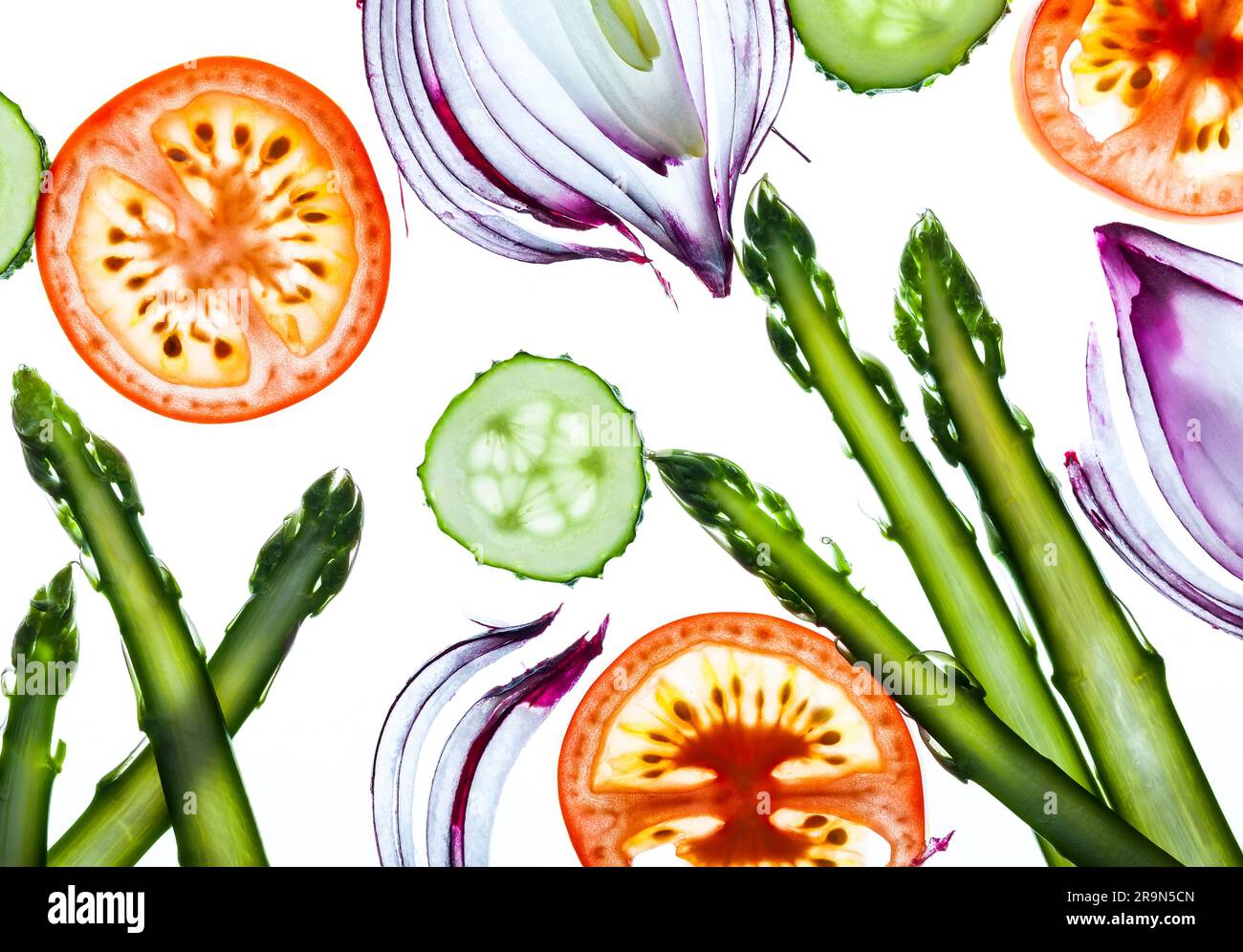 Thin slices fresh vegetables hi-res stock photography and images - Alamy