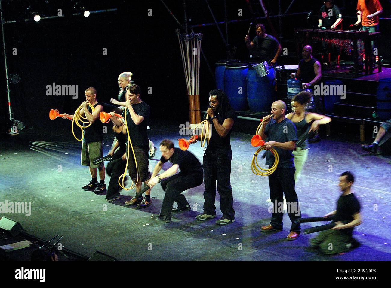 The Lost and Found Orchestra, of the UK’s Stomp Company, perform at ...