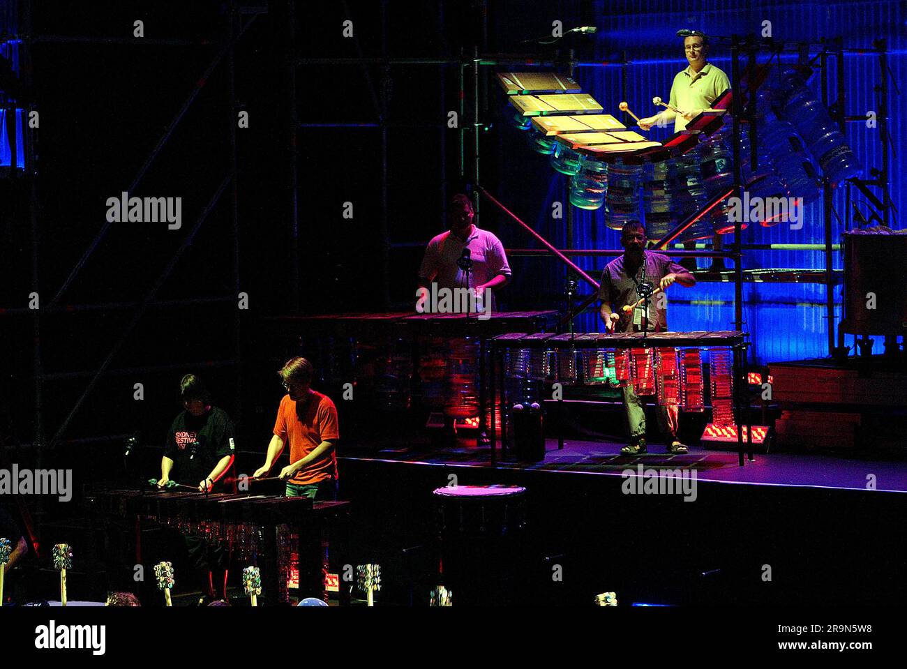 The Lost and Found Orchestra, of the UK’s Stomp Company, perform at ...