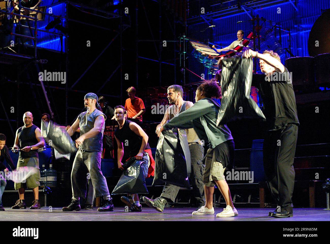 The Lost and Found Orchestra, of the UK’s Stomp Company, perform at ...