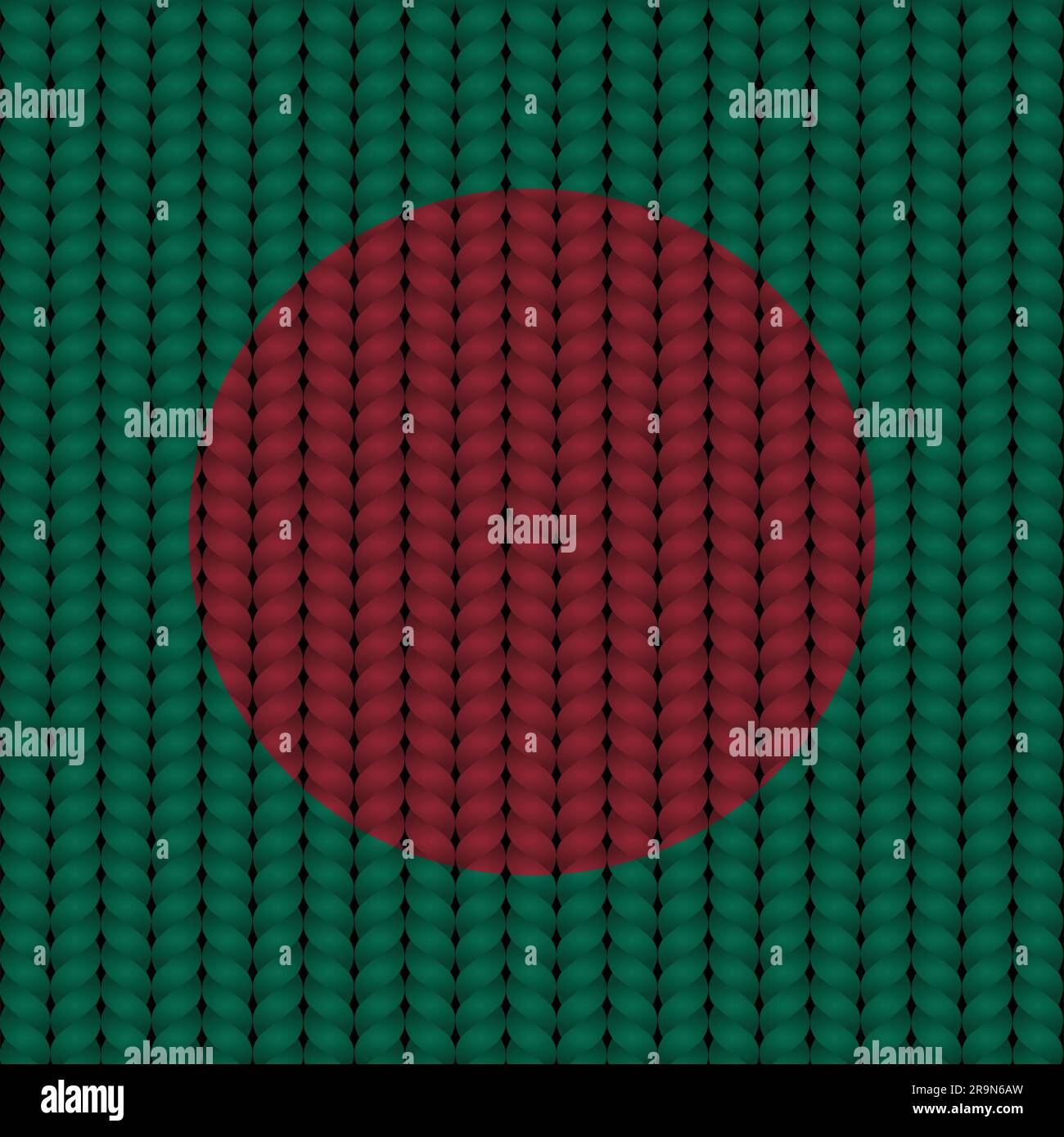 Flag of Bangladesh on a braided rop Stock Vector Image & Art - Alamy