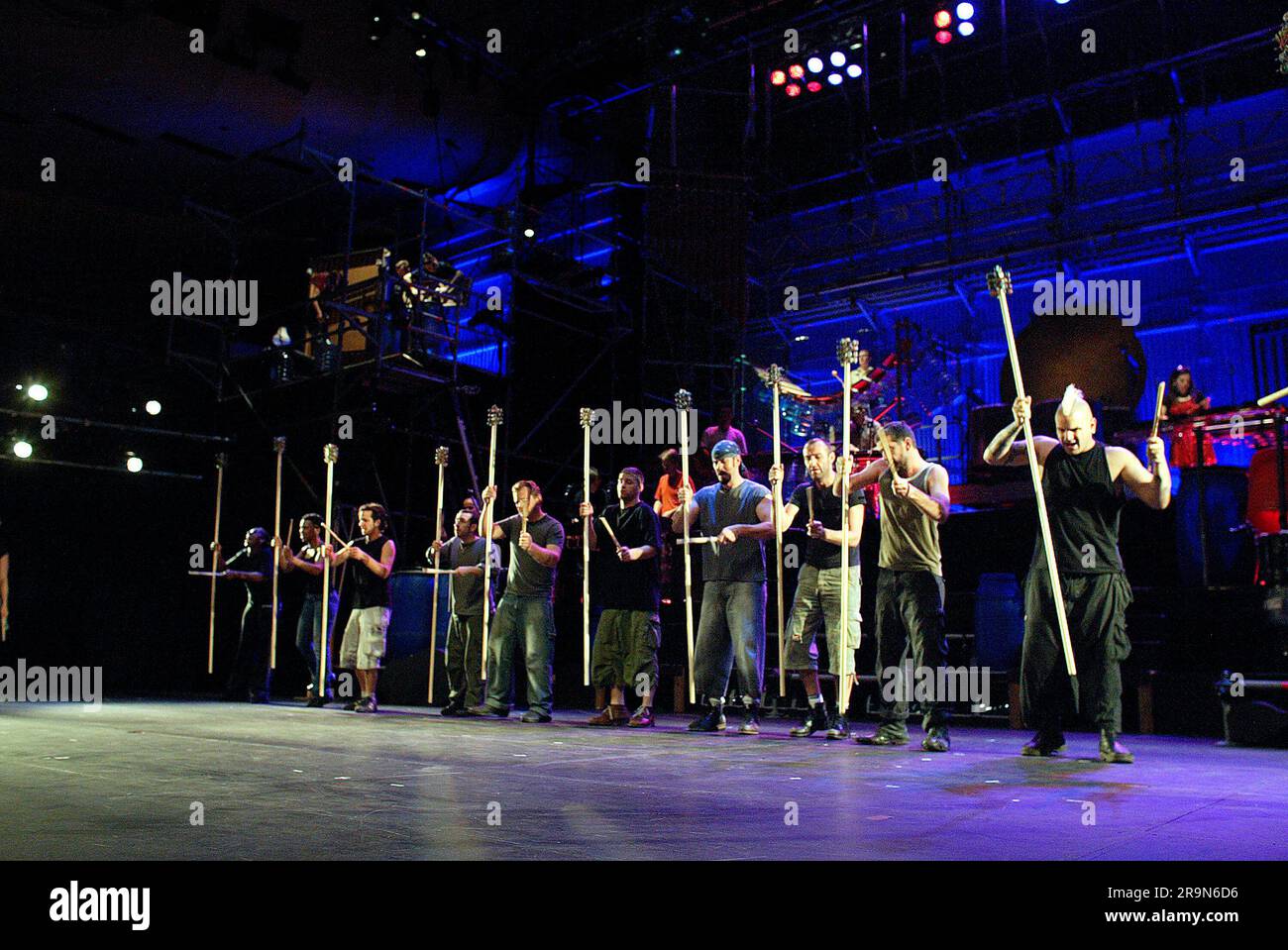 The Lost and Found Orchestra, of the UK’s Stomp Company, perform at ...
