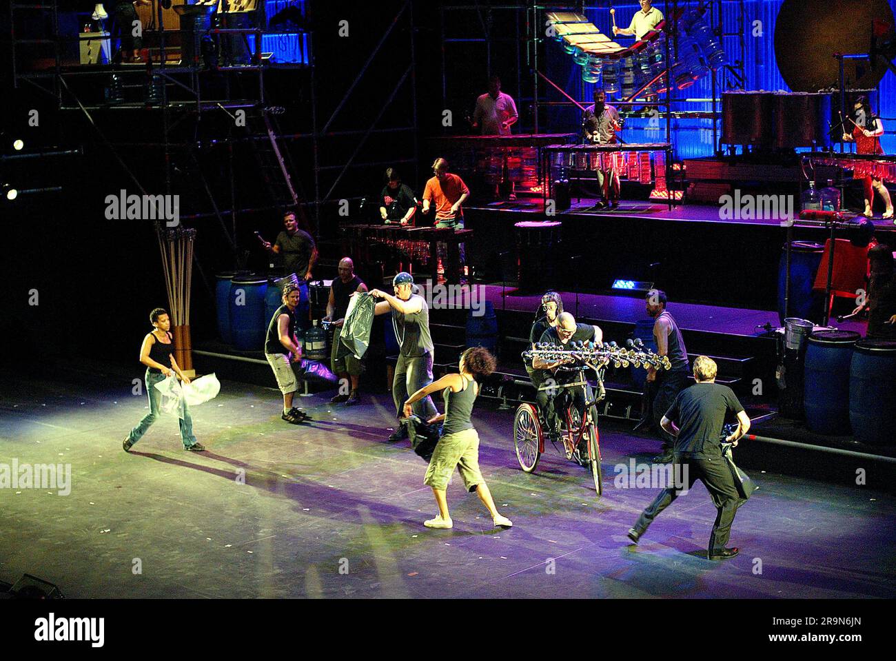 The Lost and Found Orchestra, of the UK’s Stomp Company, perform at ...