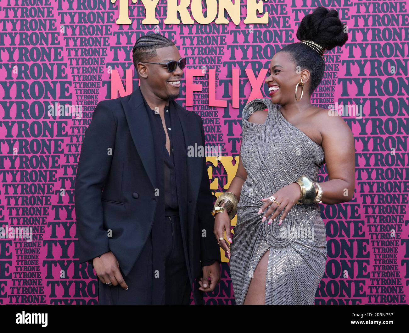 Los Angeles, USA. 27th June, 2023. (L-R) John Boyega and Teyonah Parris ...