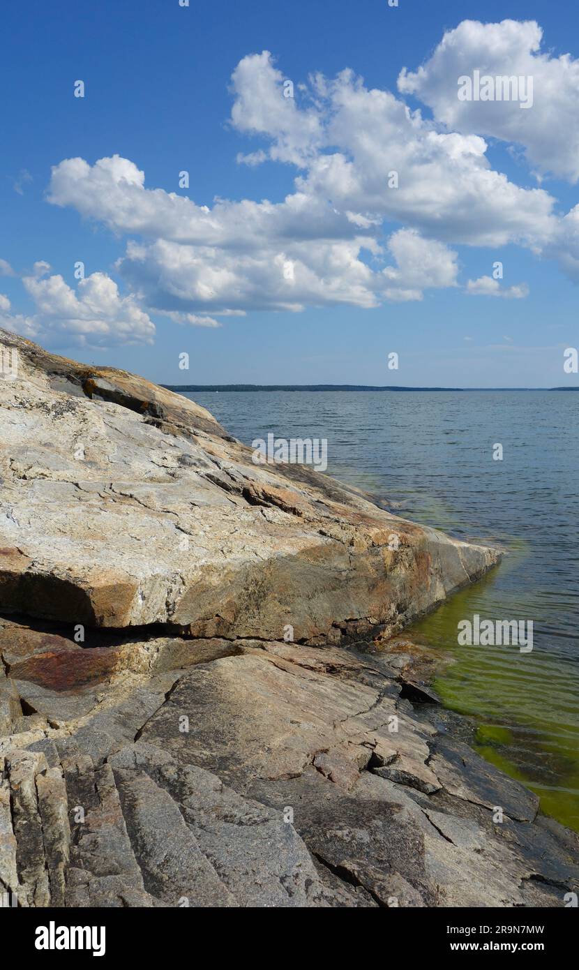 Beautiful archipelago landscape with rocky island Stock Photo - Alamy