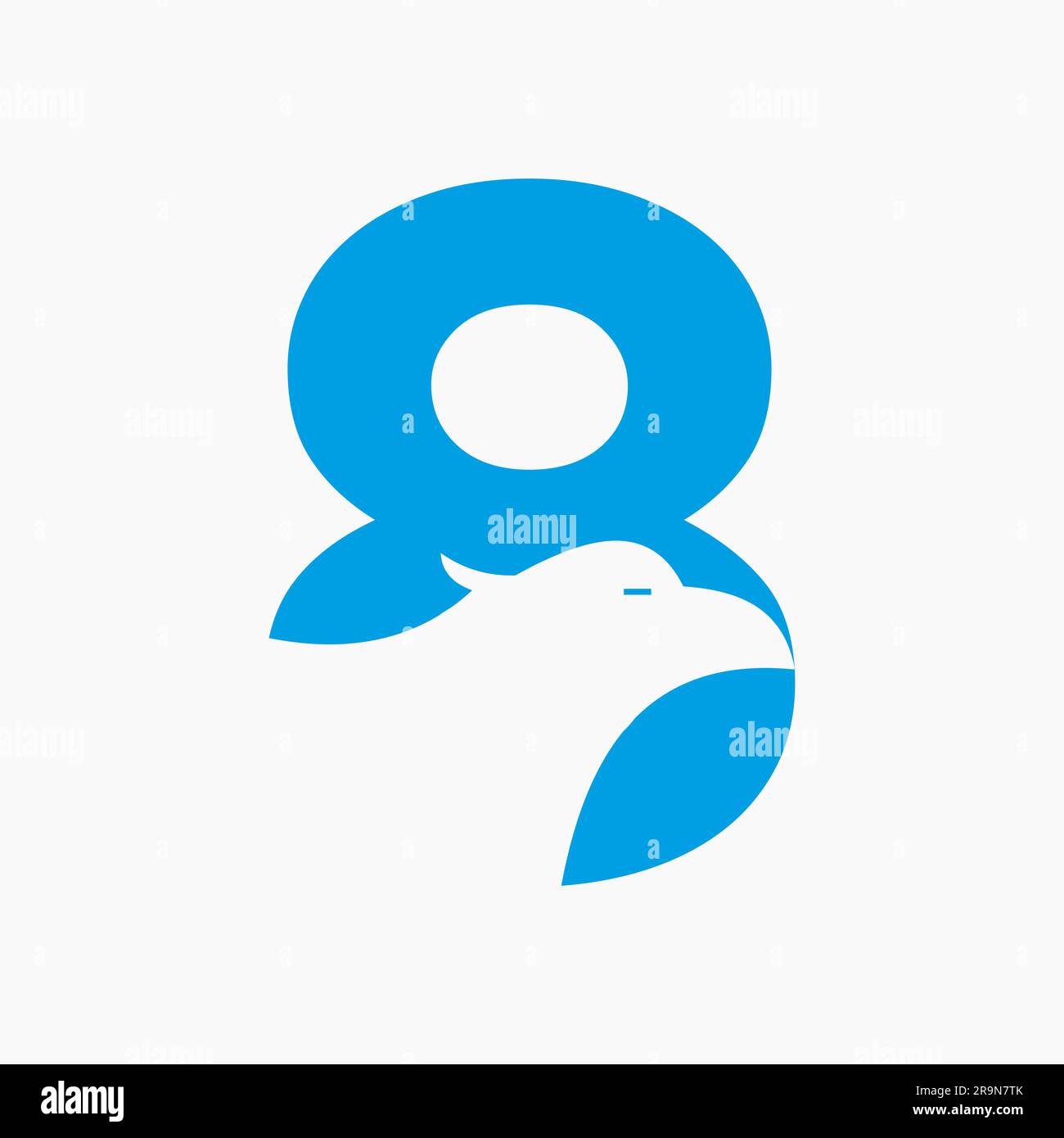 Letter 8 Eagle Logo Design. Transportation Symbol Vector Template Stock ...