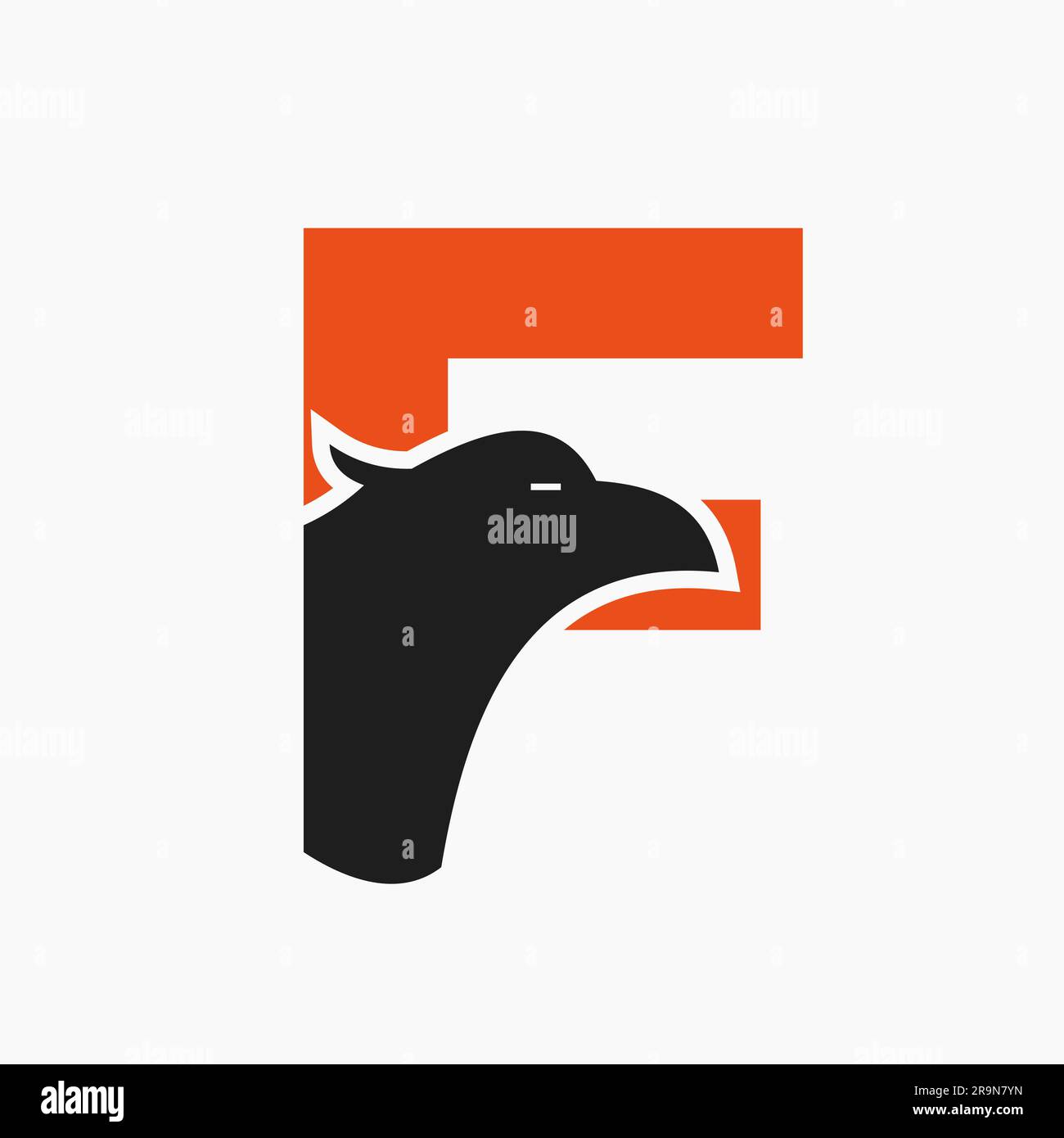 Letter F Eagle Logo Design. Transportation Symbol Vector Template Stock ...