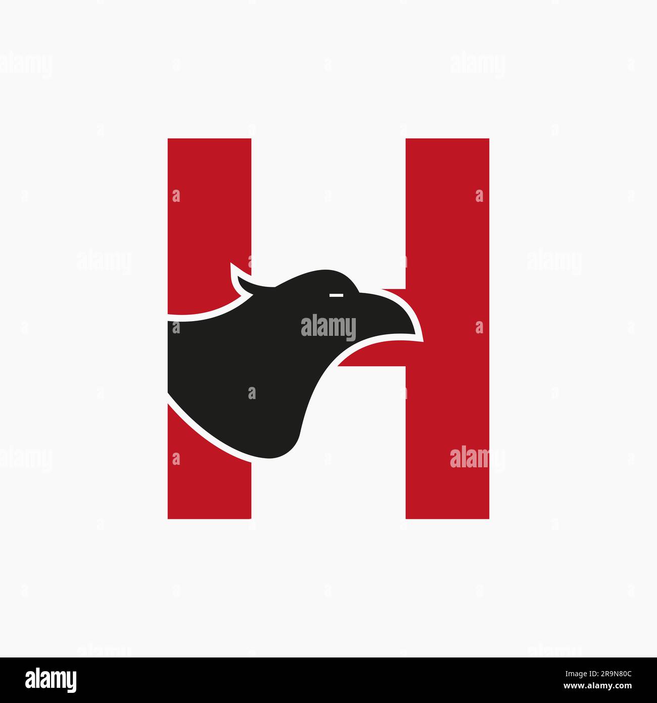 Letter H Eagle Logo Design. Transportation Symbol Vector Template Stock ...