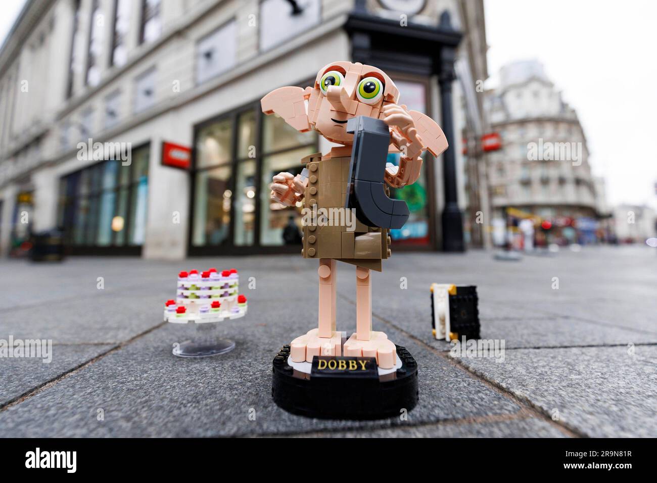 EDITORIAL USE ONLY A 'LEGO Harry Potter Dobby the House-Elf' at the ...
