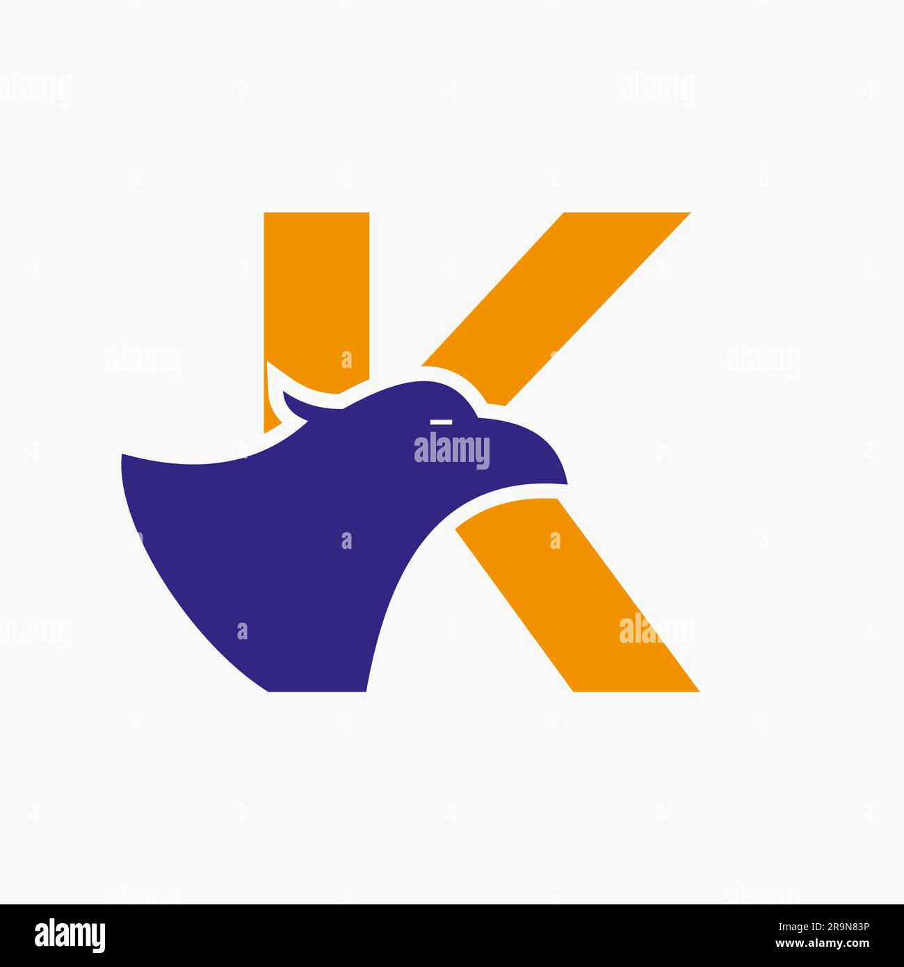 Letter K Eagle Logo Design. Transportation Symbol Vector Template Stock Vector Image & Art - Alamy