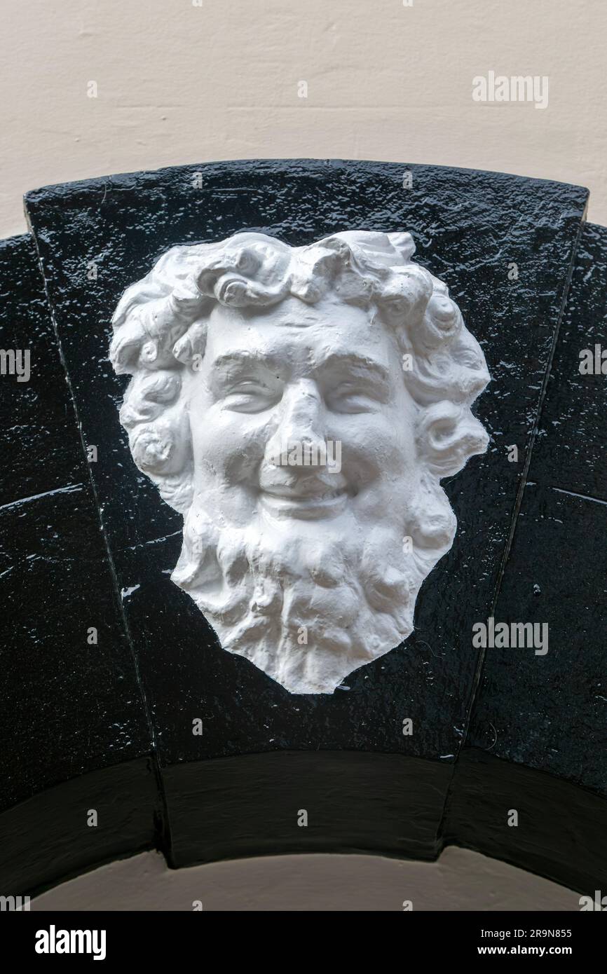 Detail smile on stone face hi-res stock photography and images - Alamy