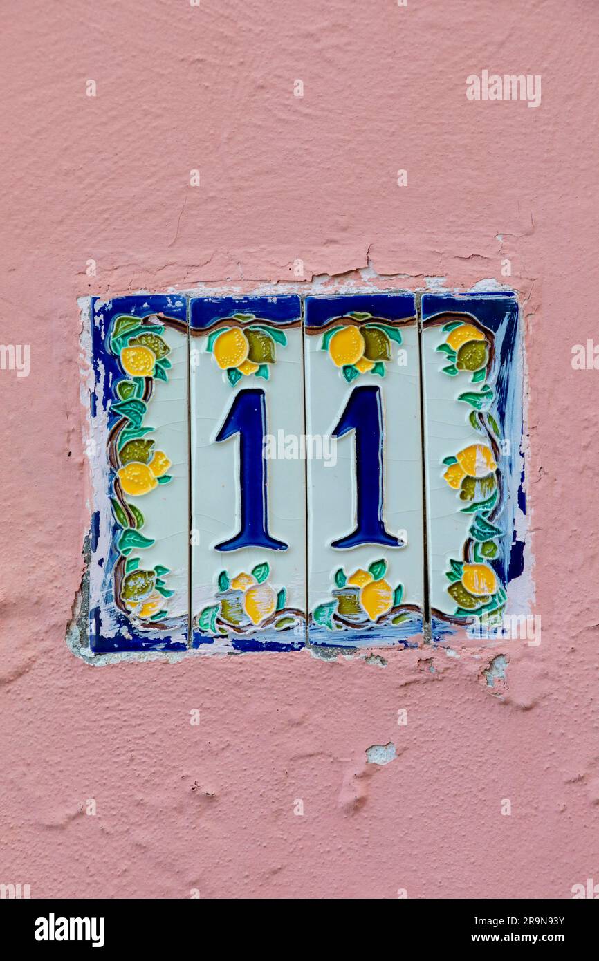 Ceramic house number hi-res stock photography and images - Alamy