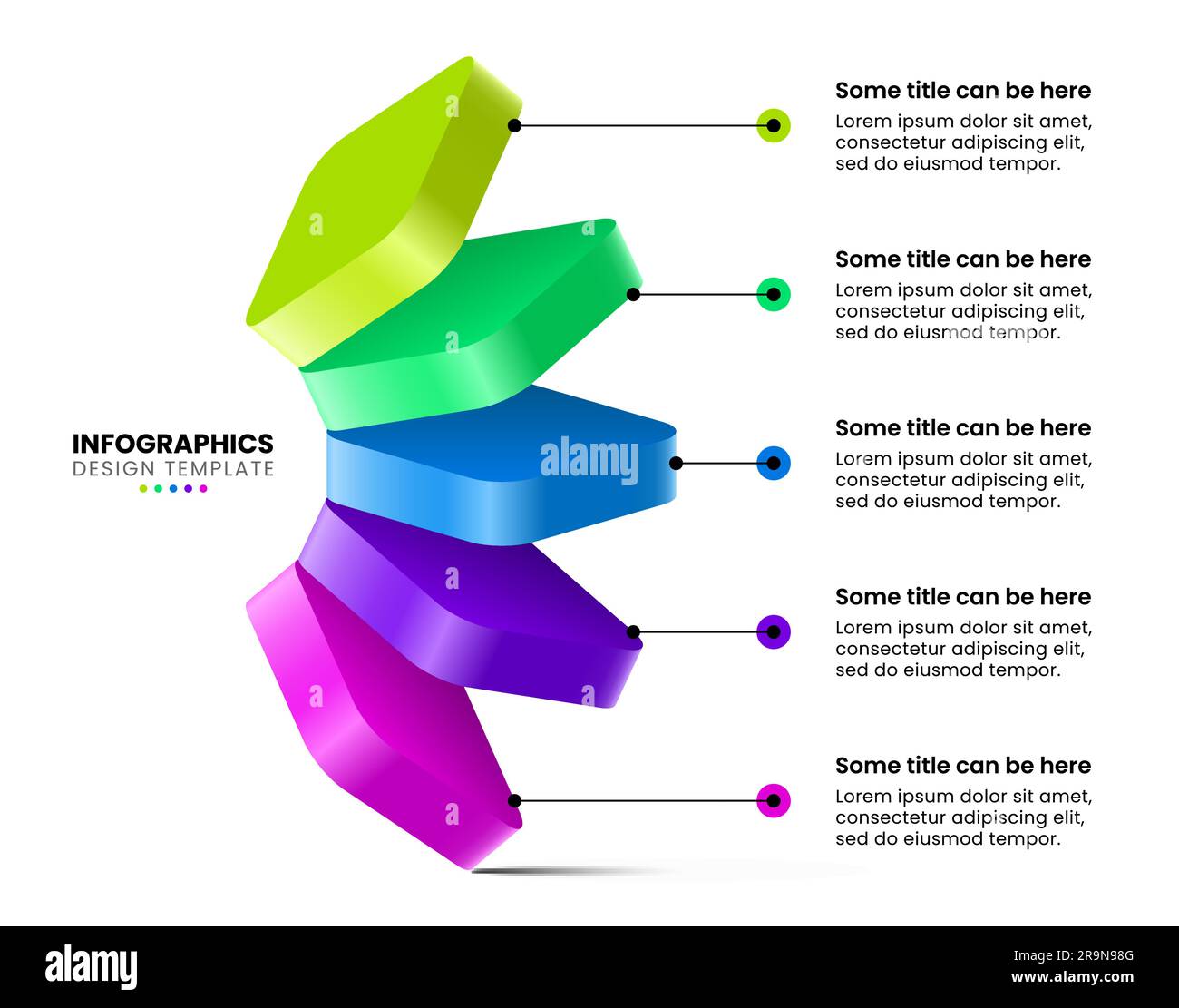Infographic template with 4 options or steps. 3d Squares. Can be used ...