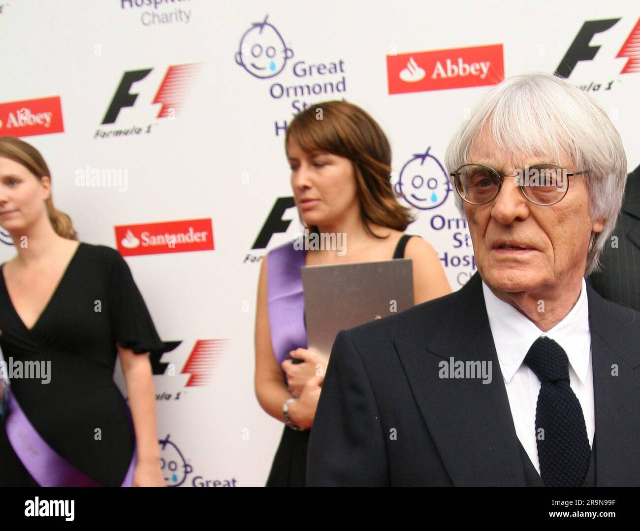 bernie Ecclestone arriving at the V&A for the pre British Formula 1 ...