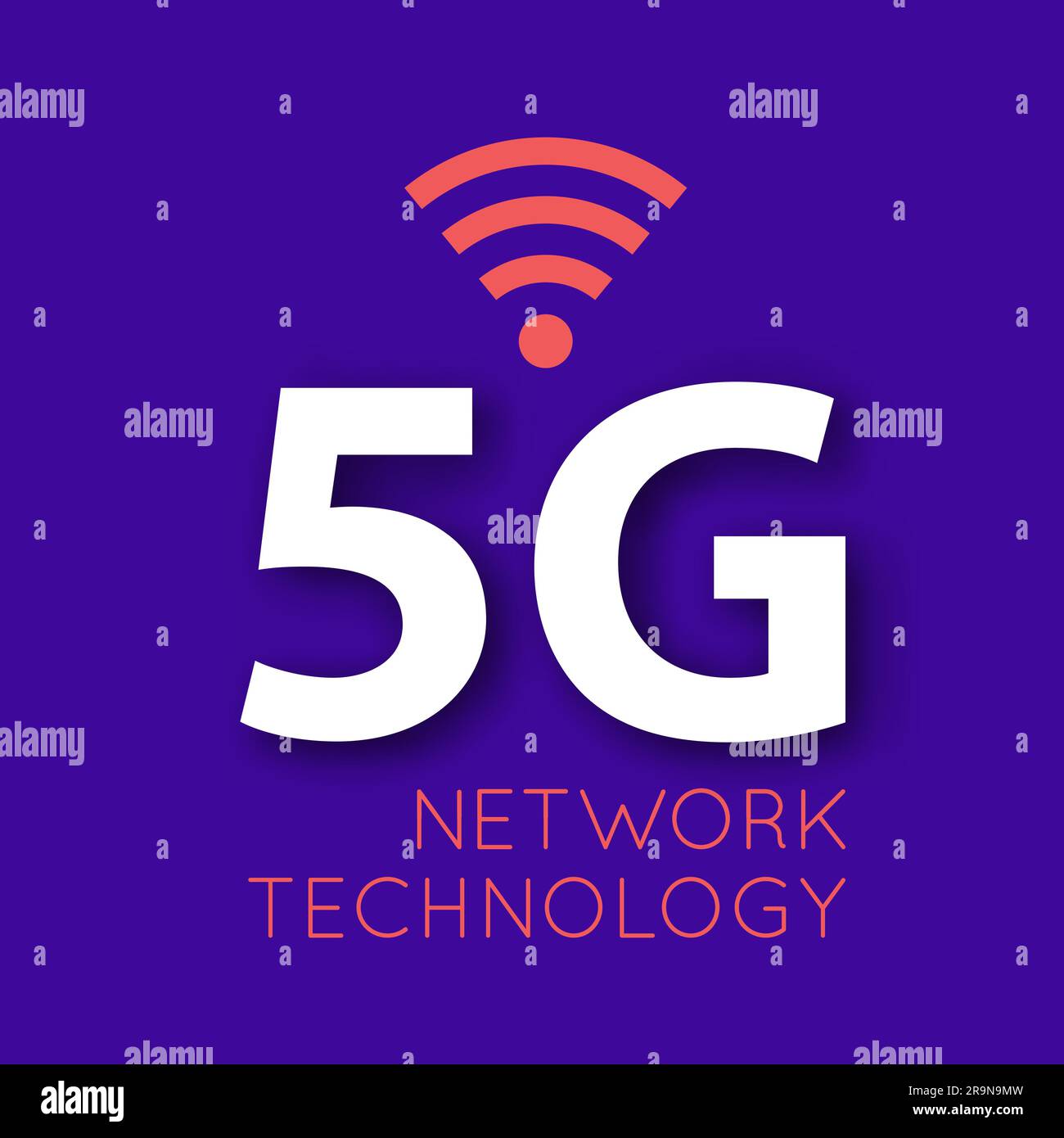 Vector 5G icon and symbol. Illustration of 5th generation wireless internet network connection ...