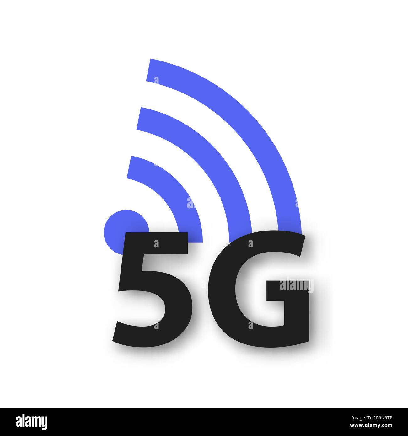 Vector 5G icon and symbol. Illustration of 5th generation wireless internet network connection ...