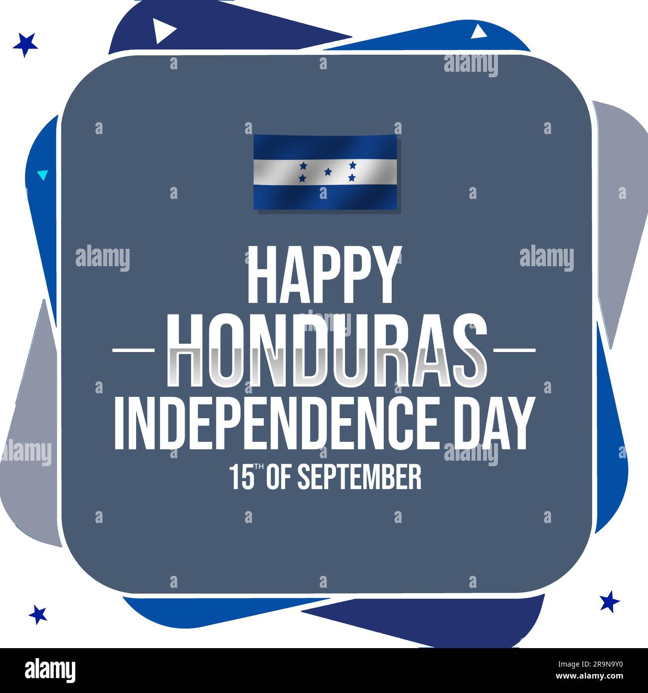 Happy honduras Independence Day background with waving flag and ...