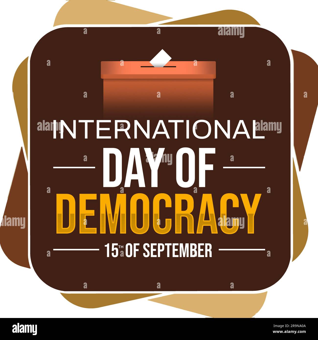 International Day of Democracy background design with typography and ...