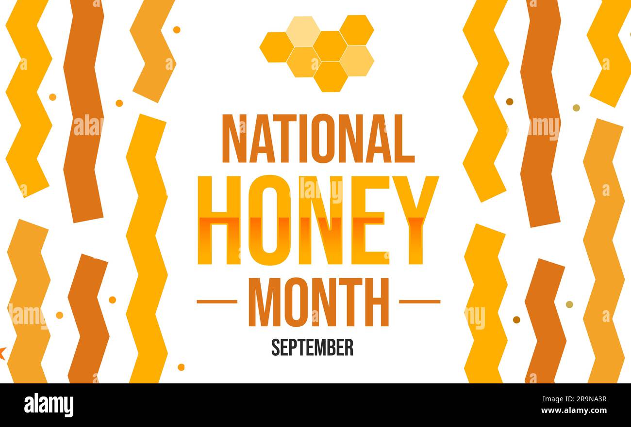 National Honey month wallpaper design. September is a honey month ...