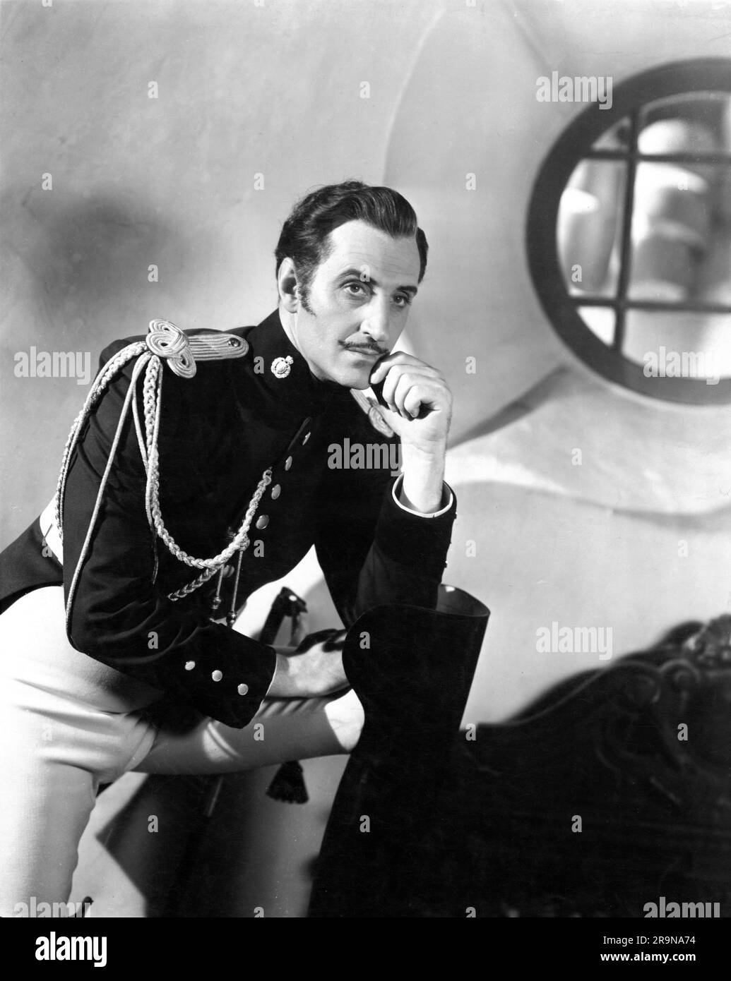 BASIL RATHBONE Portrait as Captain Esteban Pasquale in THE MARK OF ...