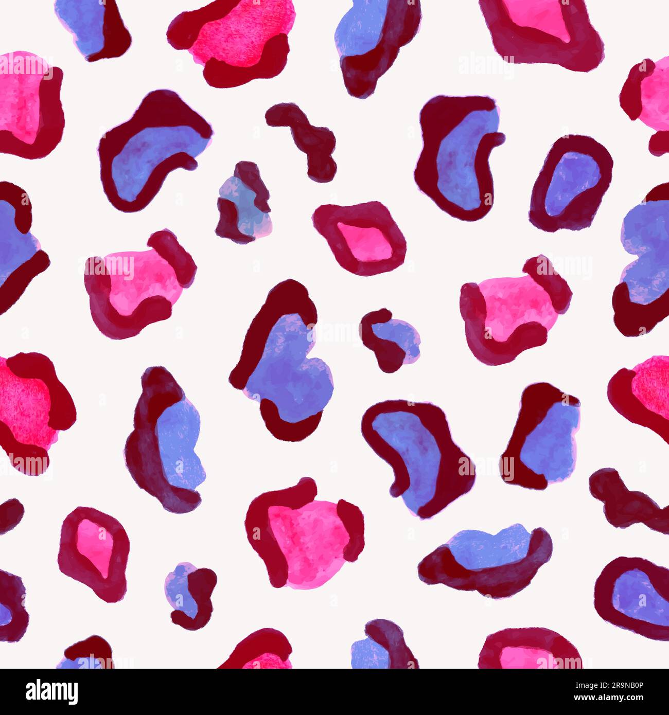 Watercolor animal print pattern Stock Vector Images - Alamy