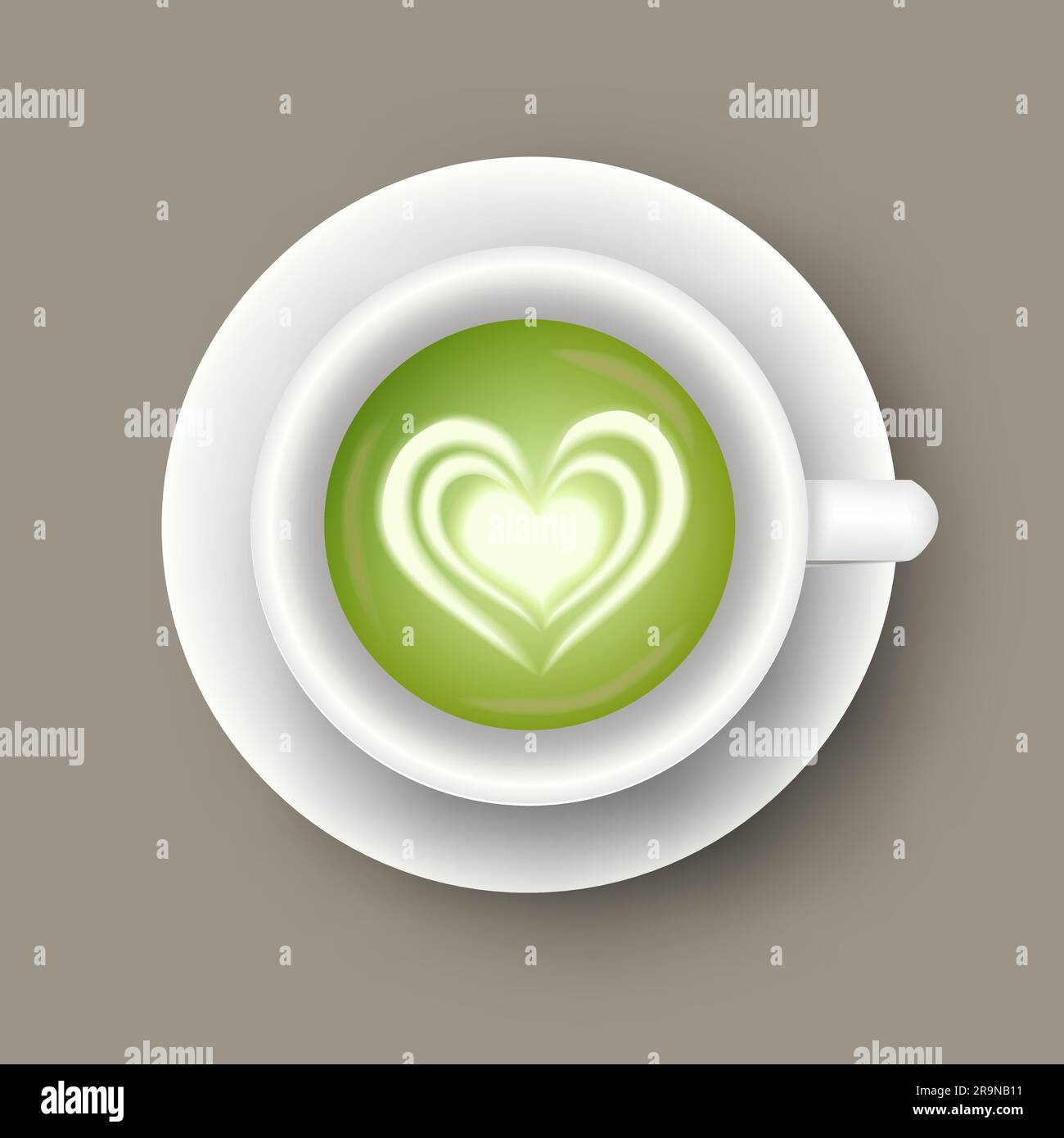 Matcha green tea bar Stock Vector Images - Alamy