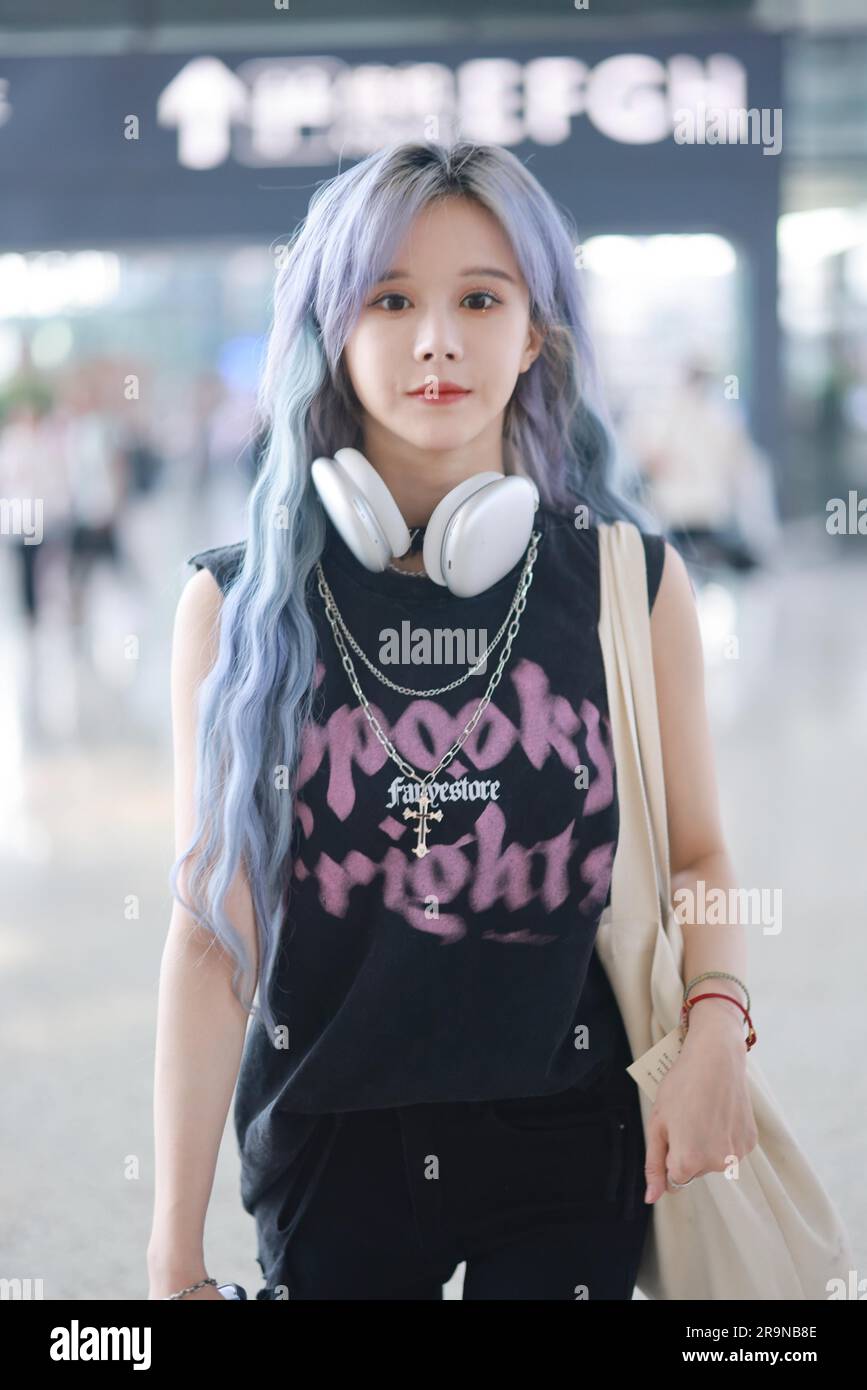 Chinese singer and actress, and member of Chinese idol group SNH48 Duan Yixuan appears at ...