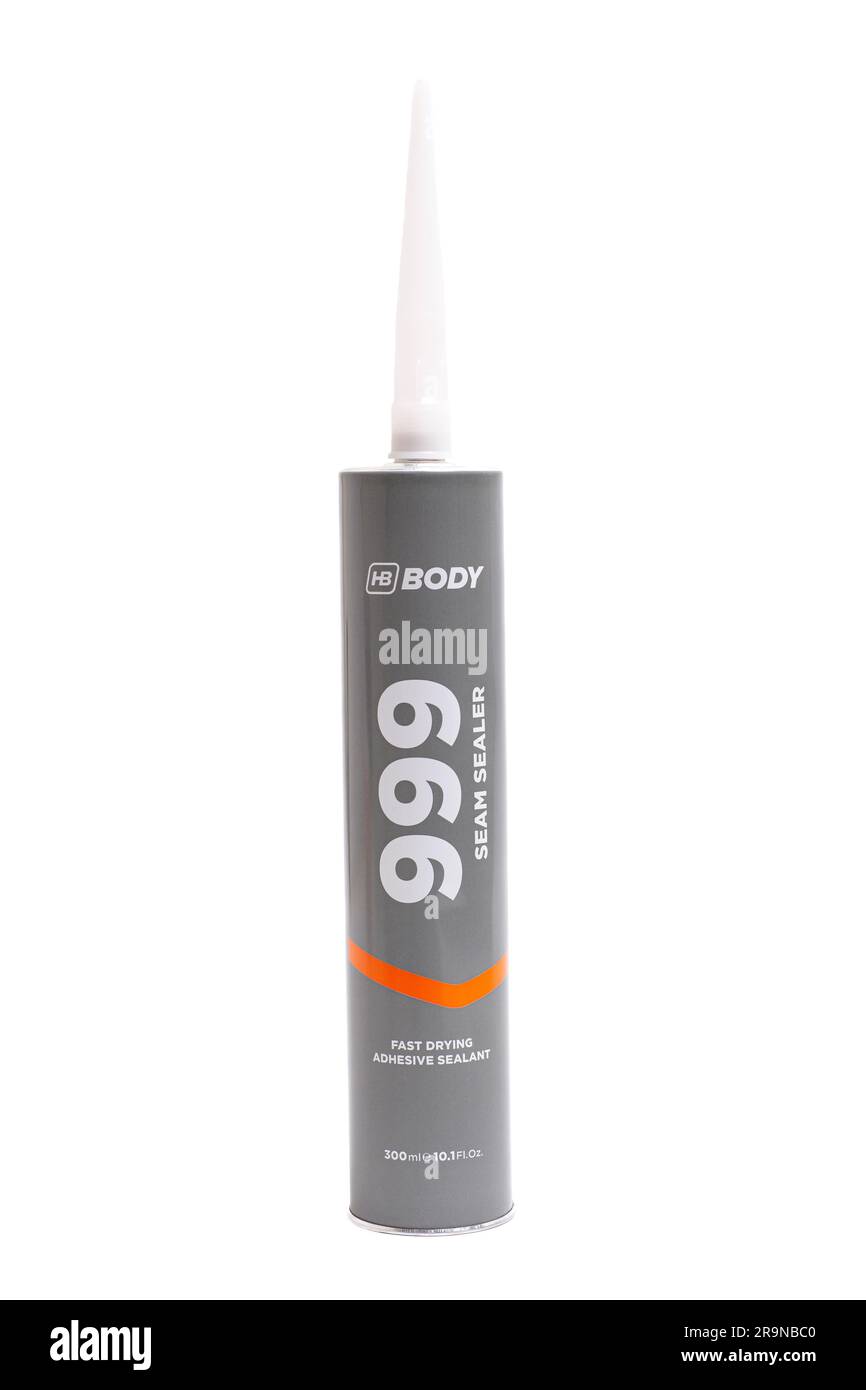 Moscow, Russia, June 27, 2023: Sealant body 999 brushable seamsealer ...