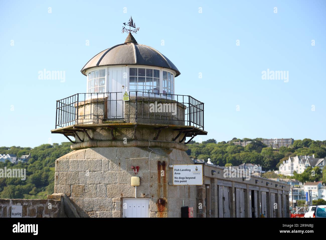 Smeaton's Lighthouse at St Ives Harbour, Cornwall, UK Stock Photo - Alamy