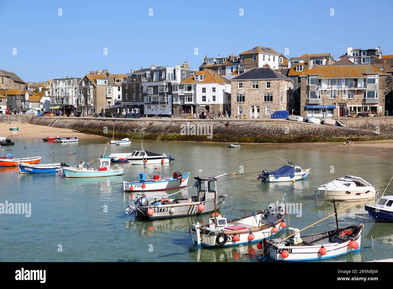 View of St Ives Harbour, Cornwall, UK Stock Photo - Alamy