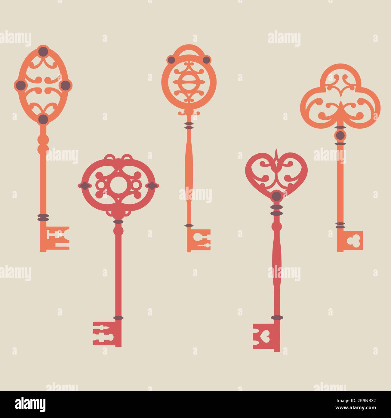 Vintage decorative safe Stock Vector Images - Alamy