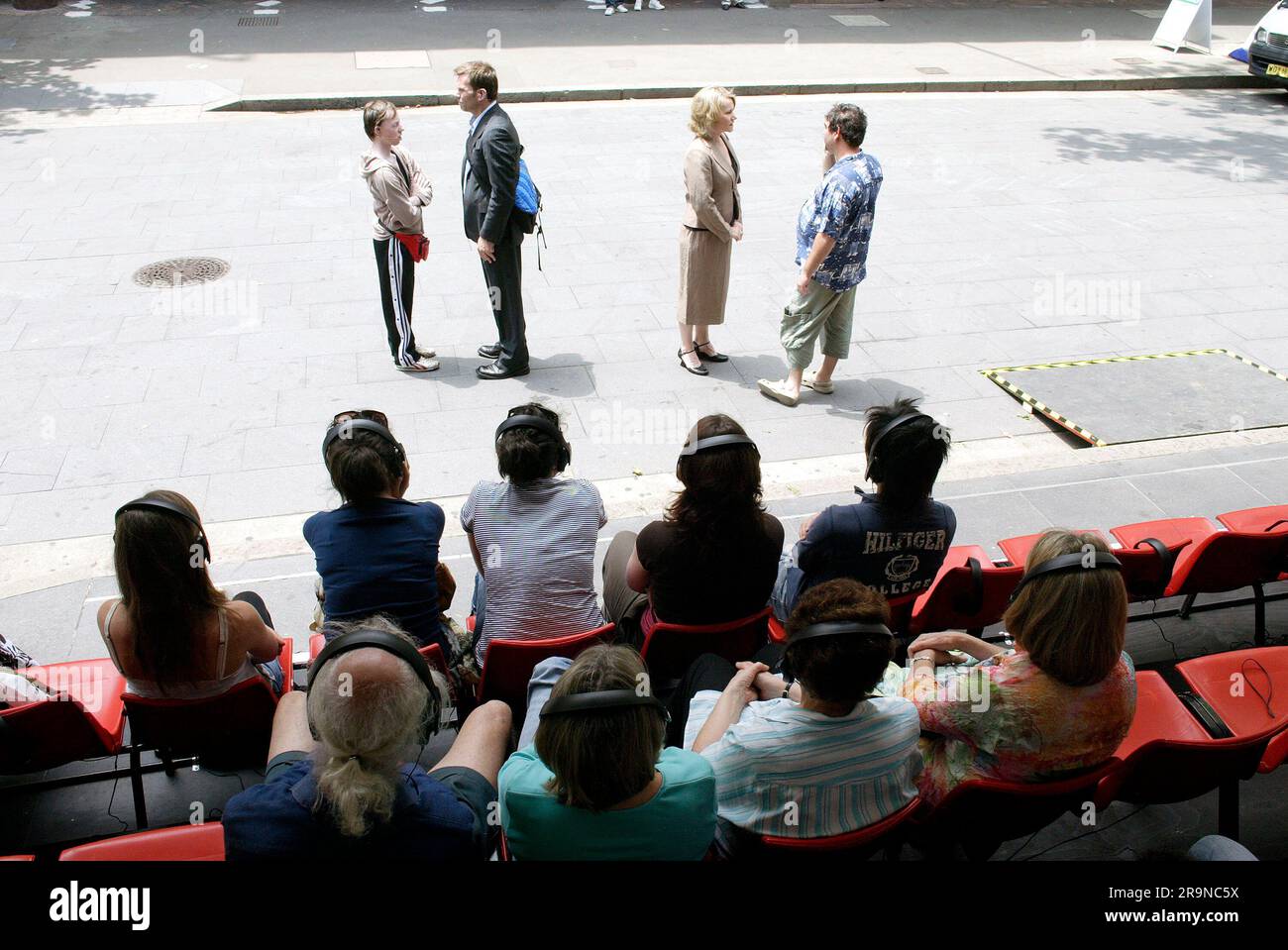 Actors Allan V. Watt, Simon Laherty, Jim Russell and Genevieve Morris ...
