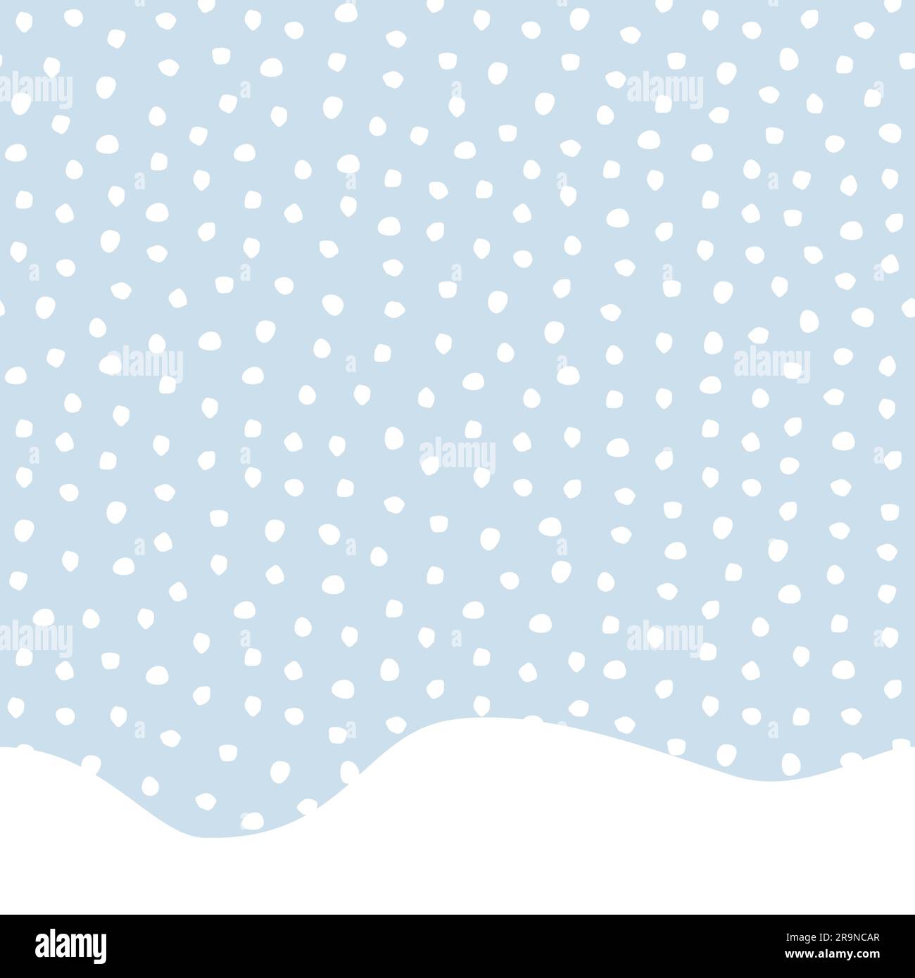 Vector stylish seamless pattern with falling snow. Winter design Stock ...