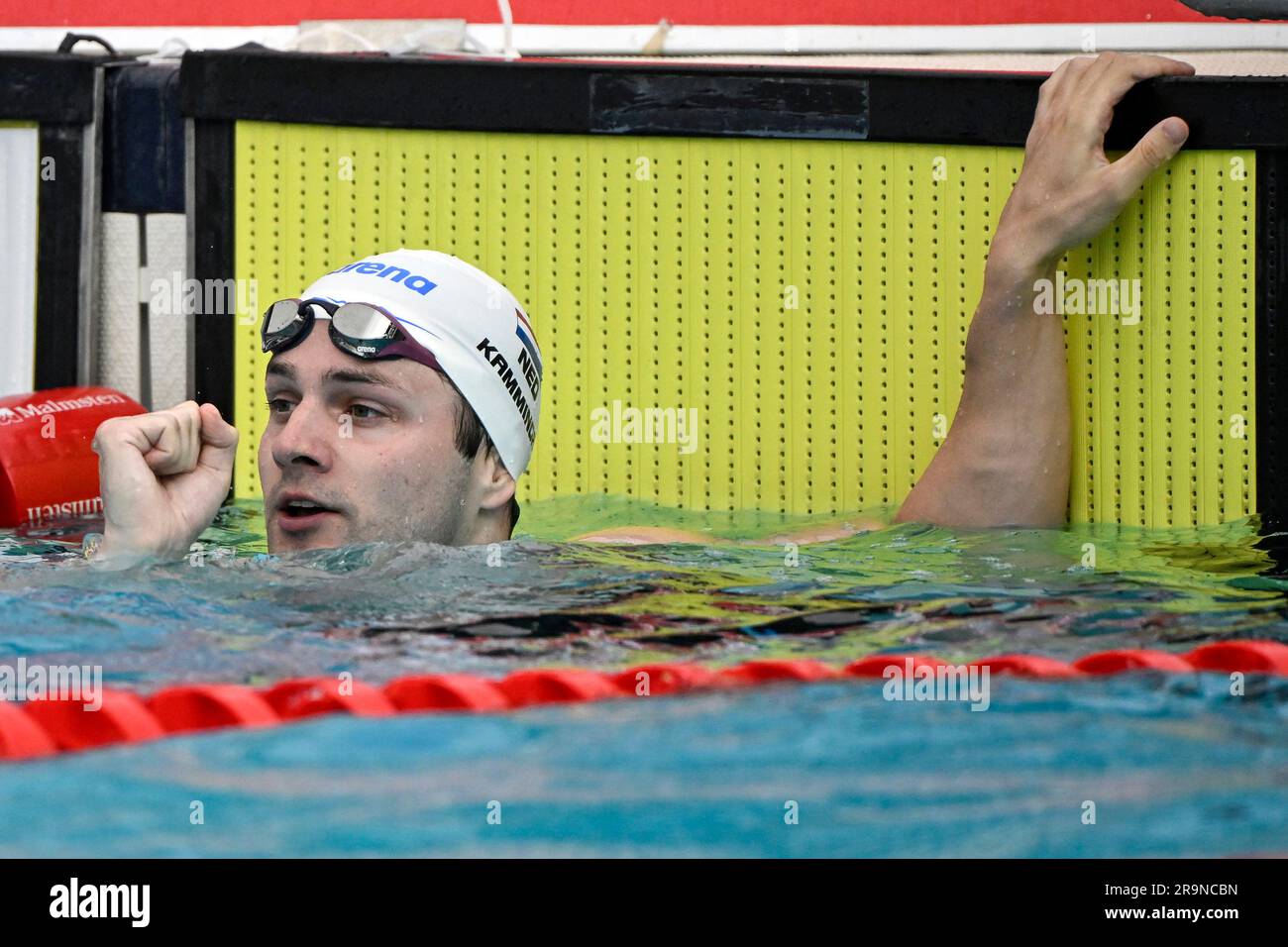 Arno Kamminga of the Netherlands reacts after compete in the Final of ...