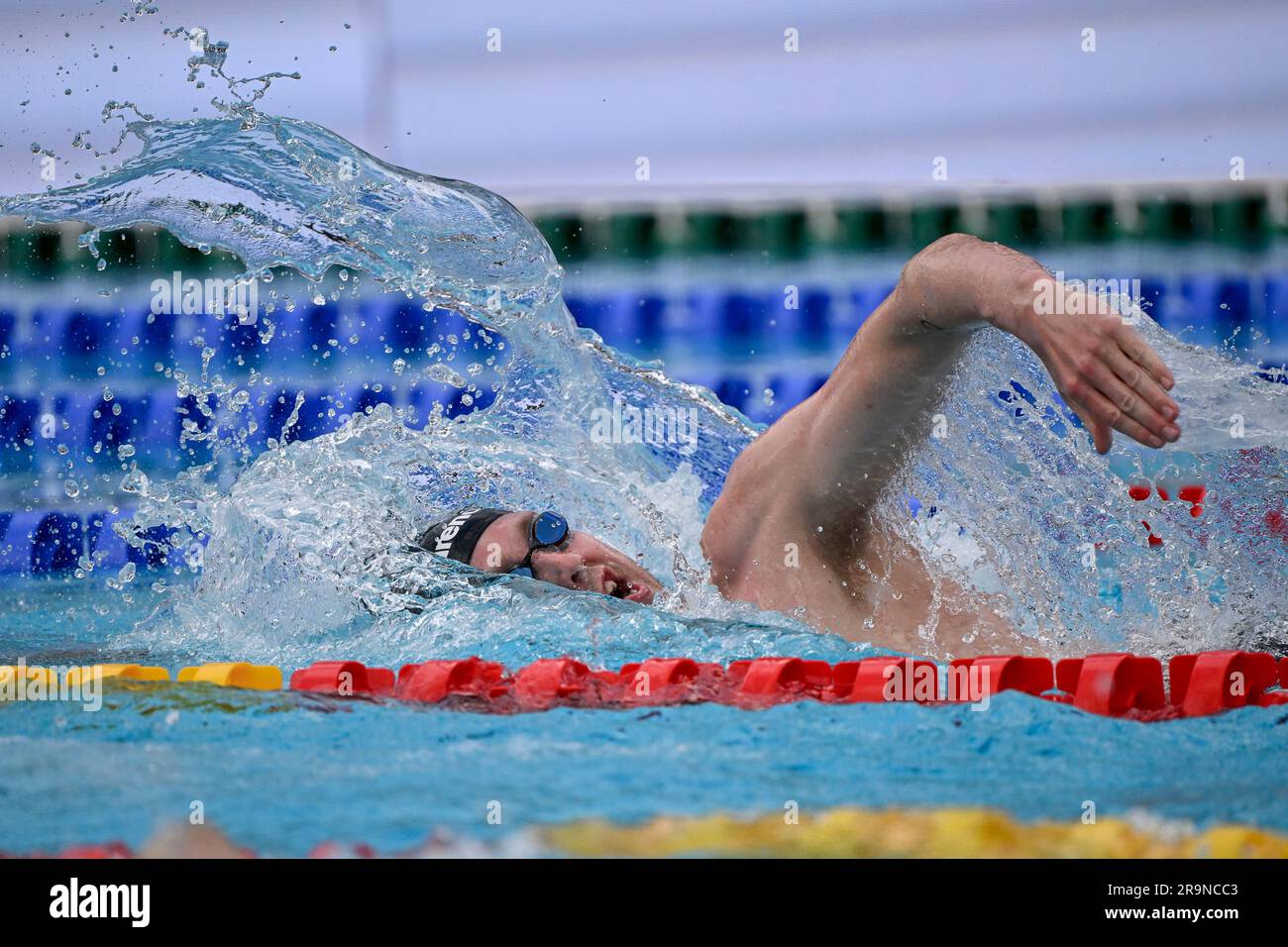 Daniel Wiffen of Ireland competes in the 400m Freestyle Men Final ...
